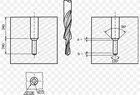 Drill Bit Technical Drawing Walbro Paper Png 800x562px Drill Bit Architectural Engineering