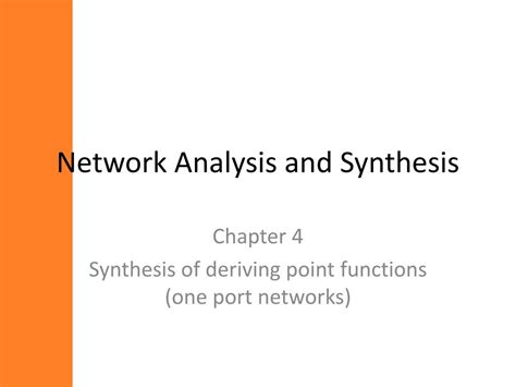 Ppt Network Analysis And Synthesis Powerpoint Presentation Free