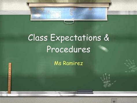 Classroom Rules Procedures And Expectationspptx