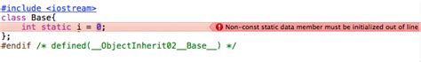 初学c 错误信息解释与解决non Const Static Data Member Must Be Initialized O Csdn博客