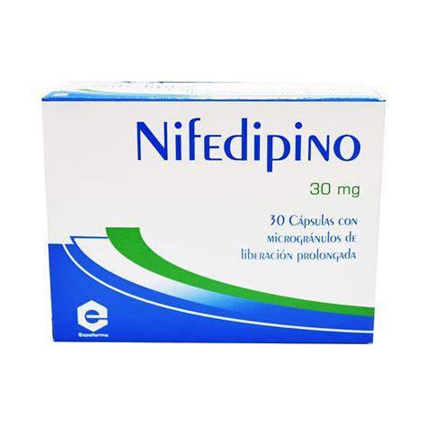 Nifedipino 30 Mg 30 Cápsulas Ex Farmacenter Pharmahome