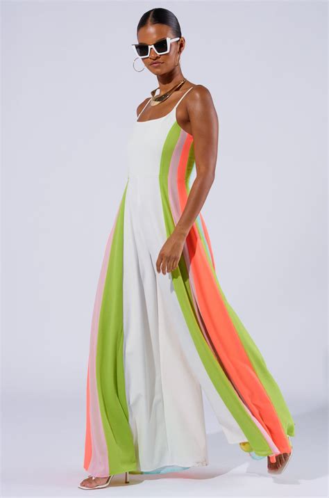 Mimi Colorblocked Scoop Neck Jumpsuit Akira