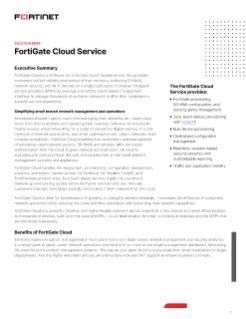 Network Management Security Analytics FortiGate Cloud