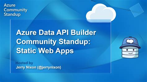 Azure Data Api Builder Community Standup Static Web Apps Youtube