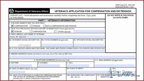 Va Disability Claim Form Online Form Resume Examples 1zv8a78o23