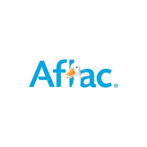 Aflac Logo Editorial Illustrative On White Background Editorial Photo
