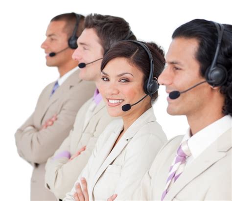 Premium Photo Assertive Customer Service Representatives Standing In