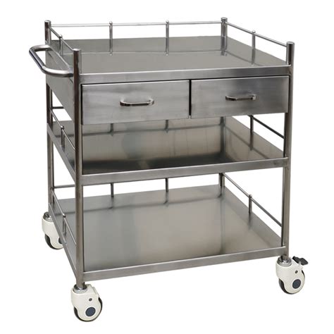 Mn Sus055 Hot Selling Hospital Service Cart Stainless Steel Medical