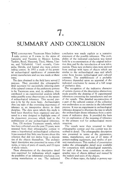 Summary And Conclusion