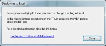 Excel Configuration For Ensemble And Model Deployments