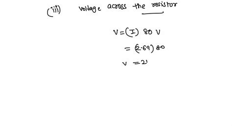 SOLVED Voltage And Current Phasors For A Simple Circuit With Two