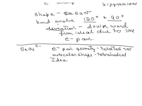 Solved Predict The Shape State The Hybridization Of The Central Atom And Give The Ideal Bond