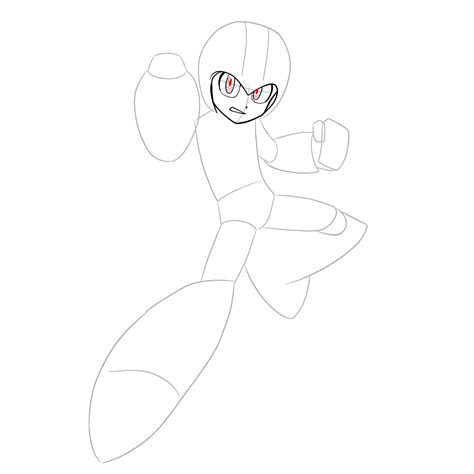 How To Draw Mega Man From The Th Game SketchOk