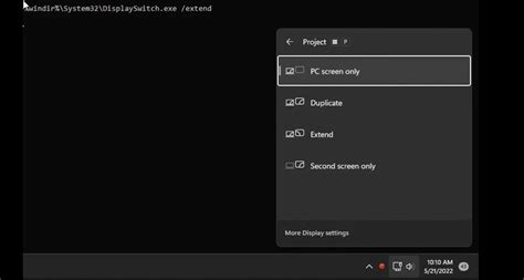 Parameter Not Working For Displayswitchexe Microsoft Community Hub