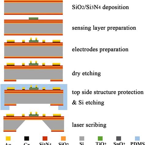 Fabrication Process For Integrated Microalcohol Sensor Chips By Using