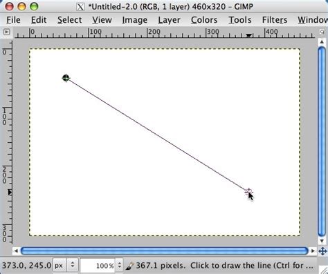 How To Draw A Straight Line In Gimp