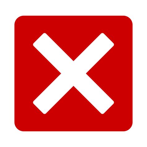 Red X Mark In Box
