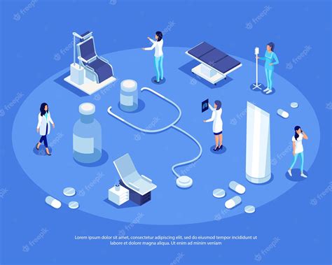Premium Vector Isometric Set Of Medical Equipment Medicines Doctors