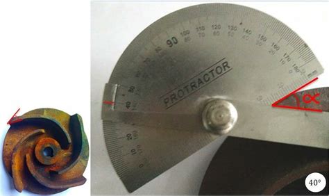 Angle Of The Impeller Tip α 40 0 Download Scientific Diagram