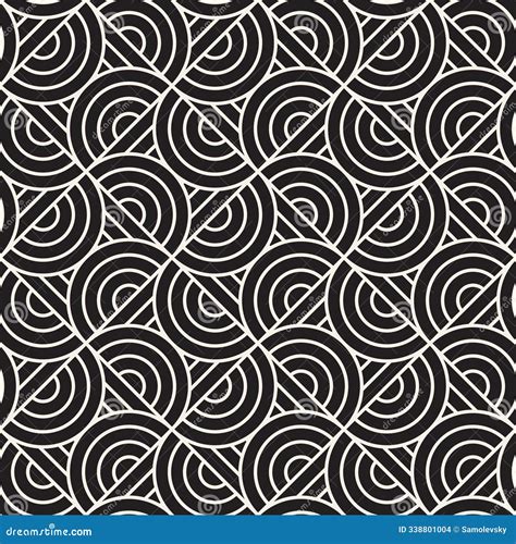 Vector Seamless Pattern Modern Stylish Abstract Texture Repeating Geometric Tiles Stock Vector
