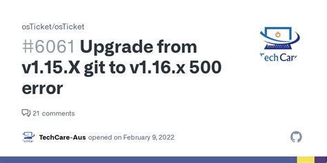 Upgrade From V115x Git To V116x 500 Error · Issue 6061 · Osticket