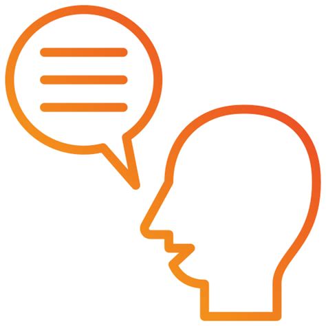 Verbal Generic Gradient Outline Icon