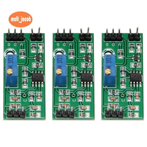 3pcs Lm393 35 24v Voltage Comparator Module With Led Indicator High
