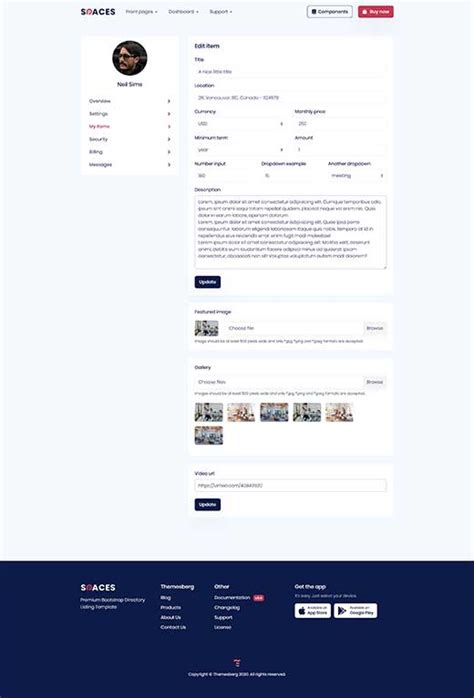Spaces Listing Bootstrap Template Themesberg Spaces Listing Bootstrap Template Themesberg