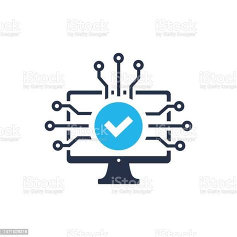 데스크톱 컴퓨터 보안 아이콘입니다 단일 단색 아이콘입니다 벡터 그림입니다 웹 사이트 디자인 로고 앱 템플릿 Ui 등 막는 동작에 대한 스톡 벡터 아트 및 기타 이미지