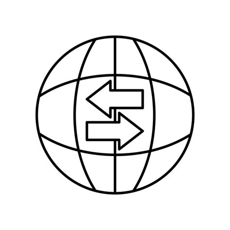 Import Export Concept Line Icon Simple Element Illustration Import Export Concept Outline