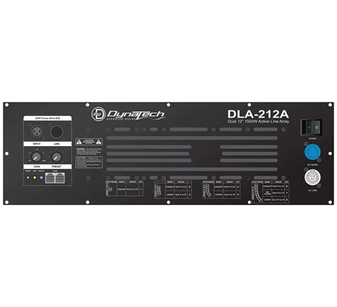 black dynatech dla 212 dual 12 dual hf 1200w line array at rs 111510