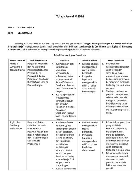 Contoh Review Paper Jurnal