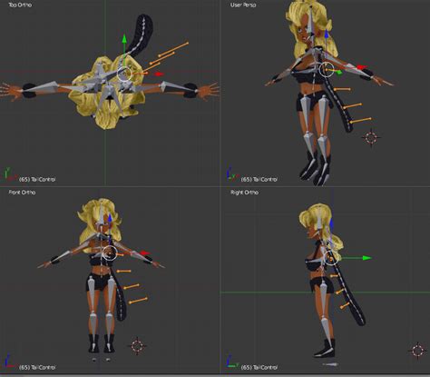 Attaching A Bone Ik Spline Tail To A Shoulder Of A Rig Animation And Rigging Blender Artists