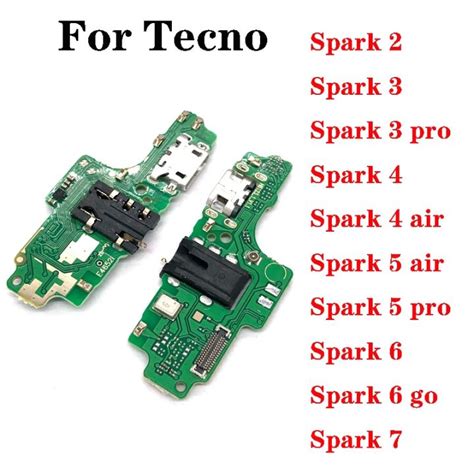 For Tecno Spark C P Go Air Pro Kc Kf Ke Usb Charging Port Dock Connector Flex
