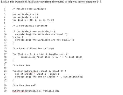 Solved Part 1 1 U Sing The Attached Javascript Example Explain How