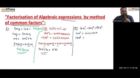 Introduction Lecture 1 Factorization Maths Grade 8 Jee Neet Olympiads Youtube