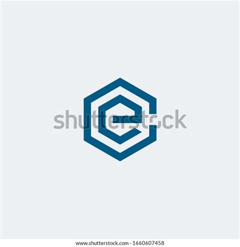 C E Monogram Logo Hexagon Shape Stock Vector Royalty Free 1660607458 Shutterstock