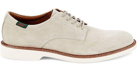 Gh Bass And Co Pasadena Suede Derby Shoes In White For Men Lyst