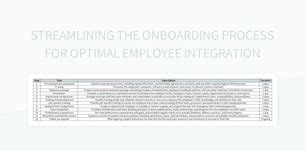Onboarding Excel Templates Free Download Pikbest