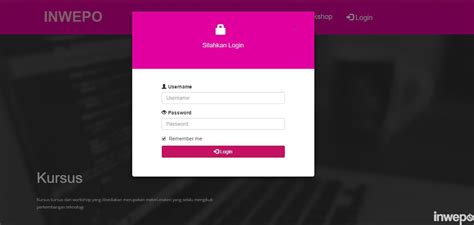 Tutorial Membuat Web Pendaftaran Kursus Menggunakan Codeigniter Halaman Utama Dan Login Bagian