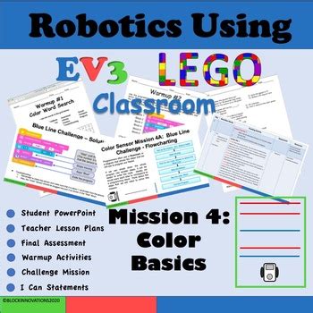 Robotics Using EV Classroom The Color Sensor By BLOCK INNOVATIONS