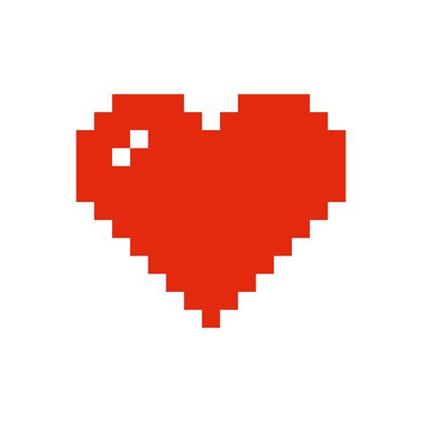 Pixel Heart Vector Art Icons And Graphics For Free Download