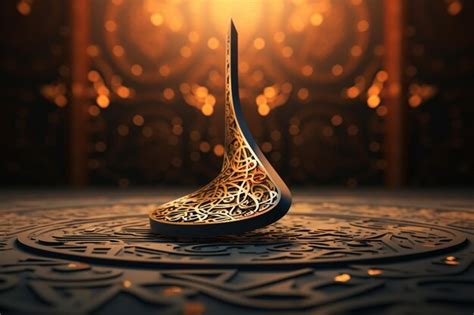 Premium Photo Islamic Background Showcasing A Fusion Of Arabic
