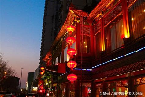 攝影 照片北京亞運村附近的餐飲街街景 每日頭條