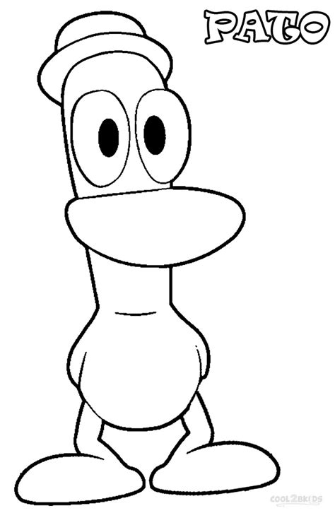 Pocoyo Elly Pato Coloring Pages