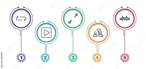 Set Of User Interface Thin Line Icons User Interface Outline Icons With Infographic Template