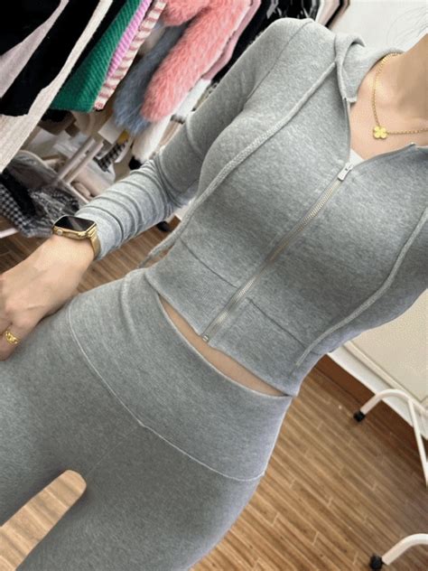 [몸매보정 미친핏] 롱 숏 키작녀 키큰녀 4컬러 간절기 신상 인기폭주 꾸안꾸 쫀쫀 스판 딱붙 크롭 후드집업 하이웨스트 부츠컷 팬츠 트레이닝 추리닝 세트 에이블리