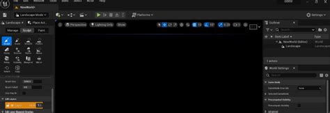 landscape not showing r unrealenginetutorials