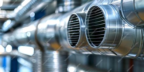 Constructing A Ventilation System Using Steel Ducts And Diffusers To Regulate Airflow Concept