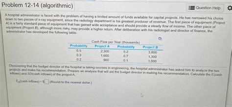 Solved Problem 12 14 Algorithmic Question Help A Hospital